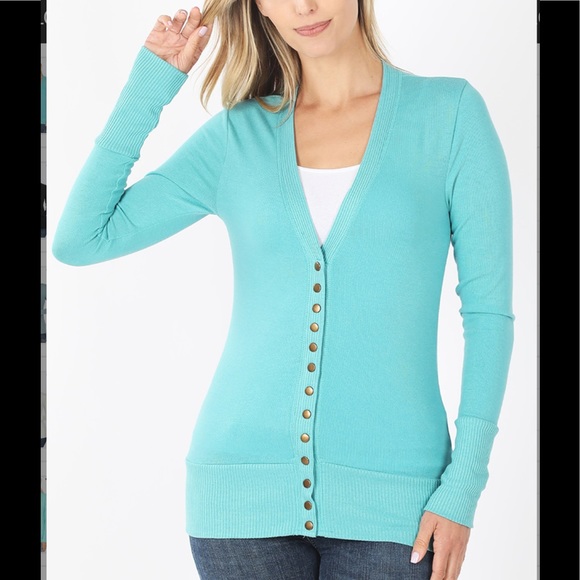 Zenana Outfitters | Sweaters | Snap Front Cardigan | Poshmark